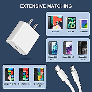 USB C Wall Charger 20W PD Adapter Compatible iPhone 14/14 Pro/14 Pro Max/14 Plus/13 12 11 Pro Max/Pro/Mini/Xs Max/XR/X