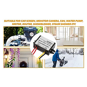 Waterproof Voltage Power AC 12V 24V to 5V DC Buck Converter Voltage Regulator Power Module for Car Step Down Converter (1A)