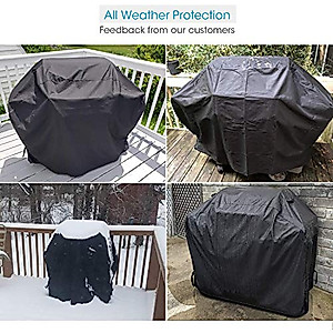 Unicook Heavy Duty Waterproof Barbecue Gas Grill Cover, Small 50-inch BBQ Cover, Special Fade and UV Resistant Material, Fits Grills of Weber Char-Broil Nexgrill Brinkmann and More, 50"W x 22"D x 40"H