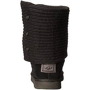 UGG Women's Classic Cardy Winter Boot, Black, 10 B US