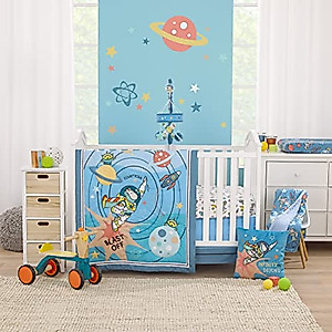 Disney Toy Story Buzz Lightyear Blue and Orange Blast-Off Super Soft Sherpa Baby Blanket