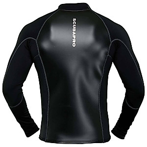SCUBAPRO Men's Hybrid Thermal Diving Top, Long-Sleeve, 3X-Large, Black