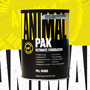 Animal Pak - Convenient All-in-One Vitamin & Supplement Pack - Zinc, Vitamins C, B, D, Amino Acids and More - Sports Nutrition Performance Mulitvitamin for Women & Men - Updated Version - 30 Count