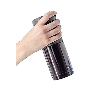 Contigo Byron Snapseal Travel Mug, Stainless Steel Thermal mug, vacuum flask, leakproof tumbler, coffee mug with BPA free Easy-Clean Lid, 590 ml, Black