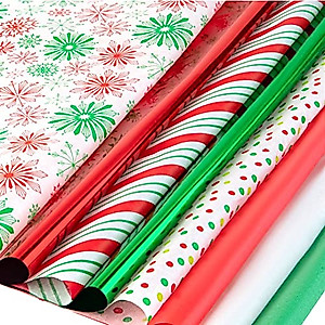 Christmas Tissue Paper for Gift Bags-100 Sheets Bulk Christmas Wrapping Paper- Holiday Tissue Paper Snowflake Shiny Metallic 20"X20" inch Gift Wrapping Holiday Tissue Paper Sheets