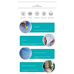 XIANGJUN Door Sticker Decor Removable Mural Wallpaper of PVC Art Sticker, London Red Phone Booth Wall Decal Art 3D Wallpaper