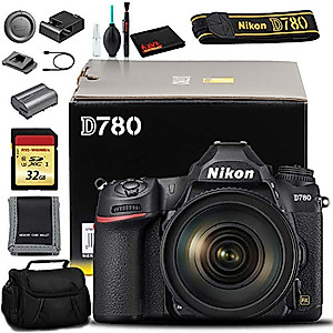 Nikon D780 DSLR Camera with 24-120mm Lens Bundle with Memory Card Kit (International Model)