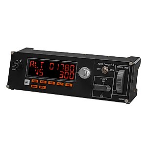 Logitech 945-000028 - G Saitek Pro Flight Multi Panel (Black) (Renewed)