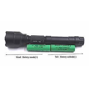 WKDUN C8 365nm 5W UV Flashlight Torch in Leak Detection, Forensics, Law Enforcement, Coating Inspection, Fugitive Glue, Curing, Special Effects, Urine Displays, Exhibits and More Long Version