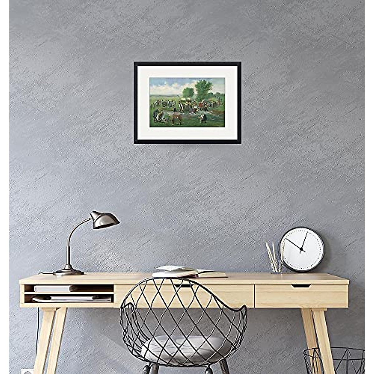 Imagekind Framed Print Entitled, Handcart Pioneers C. C. A. Christensen by Celestial Images | 28x22