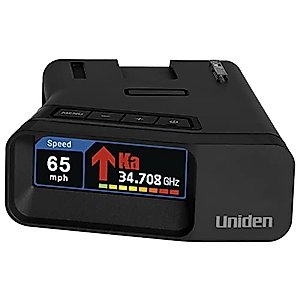 Uniden R7 EXTREME LONG RANGE Laser/Radar Detector, Built-in GPS w/ Real-Time Alerts, Dual-Antennas Front & Rear w/Directional Arrows, Voice Alerts, Red Light Camera and Speed Camera Alerts