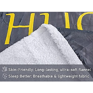 Piwaka Hug Blanket Gifts for Loved One - Cosy Sherpa Fleece Blanket in Grey | Machine Washable Plush Blankets - Heartwarming Gifts | Sentimental Gifts | Get Well Soon Gifts for Women | Get Well Gifts