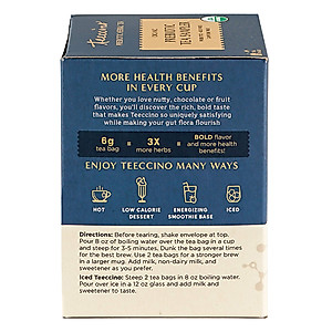 Teeccino Prebiotic Herbal Tea - Prebiotic Superboost Tea Sampler - Support Your Probiotics with Vegan GOS & Organic XOS for Good Gut Health and Regularity, 12 Tea Bags