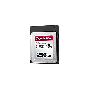 Transcend TS256GCFE820 CFexpress 820 Type B Memory Card for 4K Video Capture