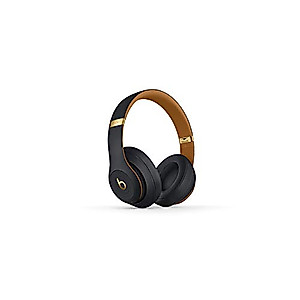 Beats Studio3 Wireless Noise Cancelling On-Ear Headphones - Apple W1 Headphone Chip, Class 1 Bluetooth, Active Noise Cancelling, 22 Hours of Listening Time - Midnight Black (Previous Model)