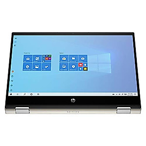 HP 2021 Pavilion x360 2-in-1 14" FHD Touchscreen Laptop Computer, Intel Core i5-1135g7, 8GB RAM, 256GB PCIe SSD, Backlit KB, Intel Graphics, B&O Audio, HD Webcam, Win 10, Gold, 32GB SnowBell USB Card