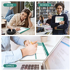 Weekly To Do List Notepad with 52 Tear Off Sheets（8.5"×11"）- Undated Weekly Desk Planner for Women & Man,Work and Home-Greenery Sway