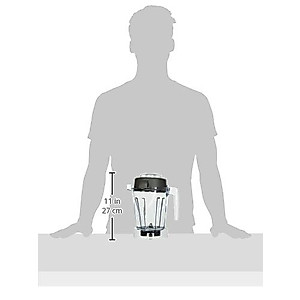 Vitamix 15255 Tritan Copolyester Containers with Wet Blade and Lid,Clear 48oz