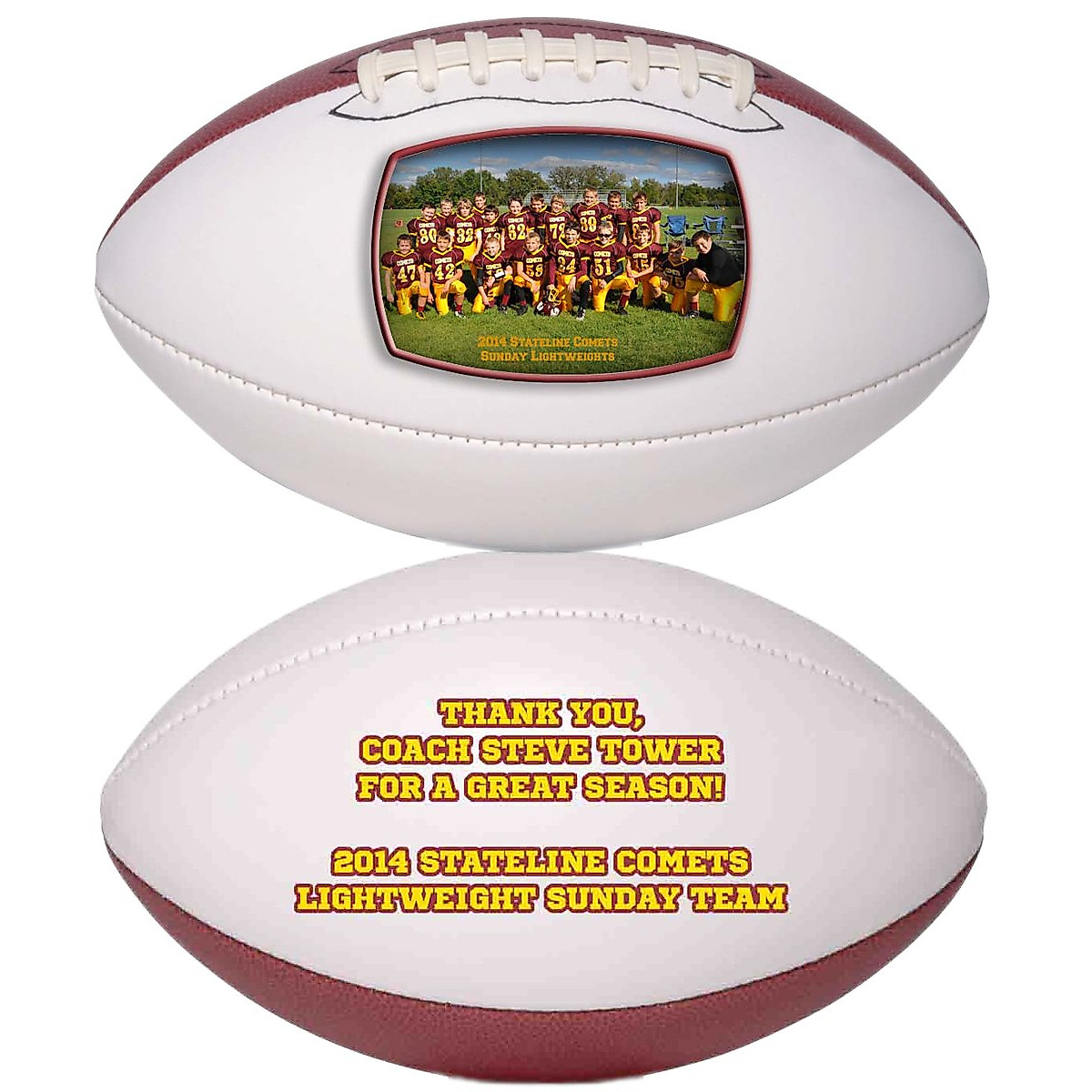 Personalized Custom Photo Regulation Football - Any Image - Any Text - Any Logo