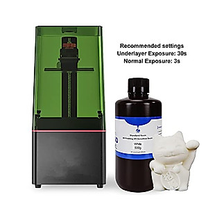 Kadimendium 3D Printer Resin LCD DLP Photopolymer Resin UV Curing High Hardness Toughness Low Shrinkage 500g for LCD 3D Printing(Grey)