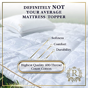 Royal Therapy Weighted Blanket Adult (20lb, 48x78', Twin/Full Size Comfort) 100% Calming Cotton Blanket with Glass Beads