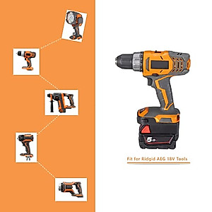 Adapter Converter for Milwaukee M18 48-11-1860 18V Li-ion Battery to Ridgid AEG 18V Hyper li-ion Power Tool Battery