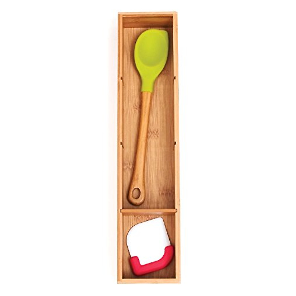 Lipper International 8884 Bamboo Wood 4-Part Drawer Organizer with Removable Dividers, 17-1/2" x 4" x 2-1/2"