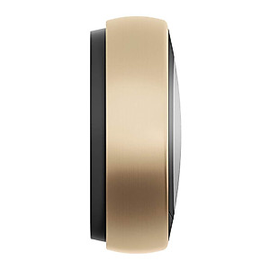 Google Nest Learning Smart Thermostat - 3rd Generation - Brass T3032US Bundle with elago Wall Plate Upgraded Wall Mount Cover Designed for Google Nest Learning Thermostat - Matte White