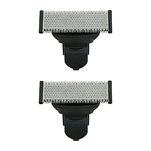 Amazon Brand - Solimo Beard Trimmer Refill Cartridges, 2 Cartridges (Fits Solimo Rechargeable Beard Trimmer Only)