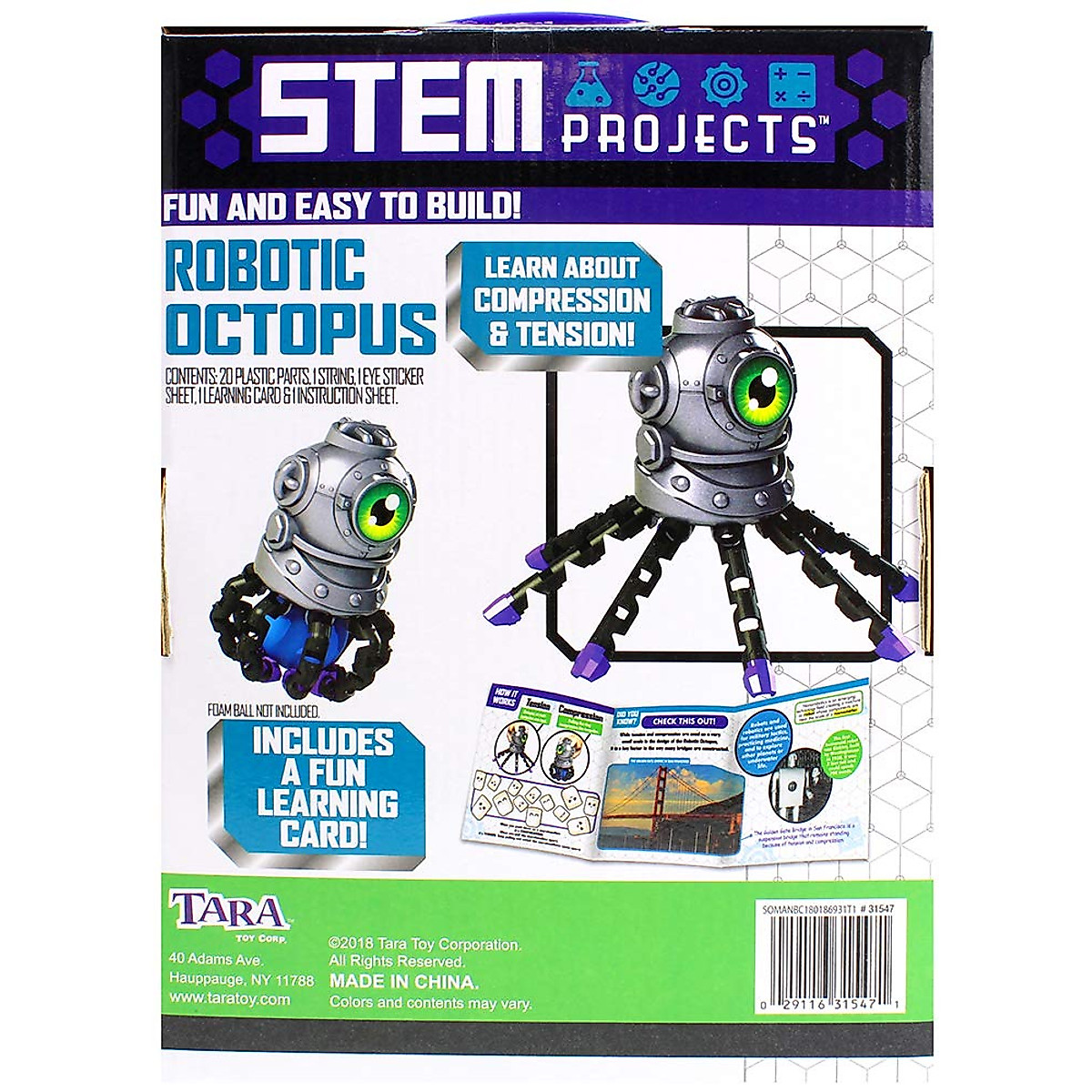 Tara Toys STEM Projects Robotic Octopus