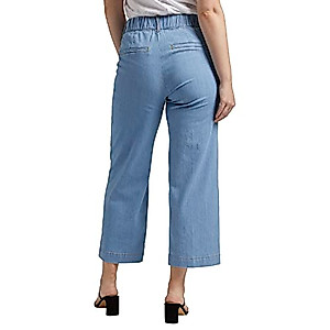 JAG Jeans Women's High Rise Cropped Utility Jeans, Palos Verde, 8