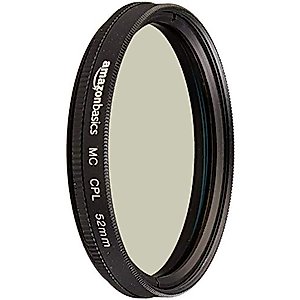 Amazon Basics Circular Polarizer Camera Lens Filter - 52 mm