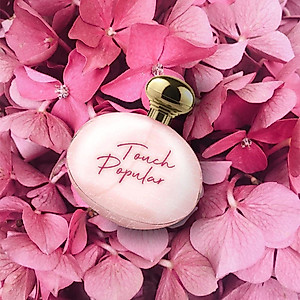 Touch Popular Eau De Parfum Spray Perfume, Fragrance For Women- Daywear, Casual Daily Cologne Set with Deluxe Suede Pouch- 3.4 Oz Bottle- Ideal EDP Beauty Gift for Birthday, Anniversary