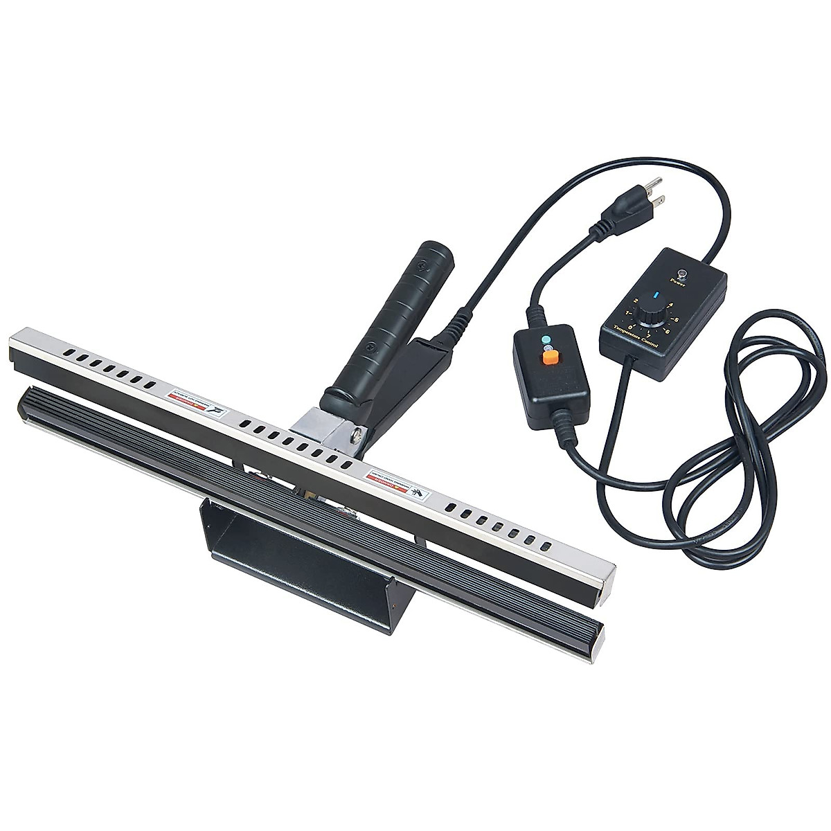 Sgpkme Heat Crimp Sealer FDR-400, 16 inch Mylar Bag Sealer Can Seal 15mm sealing width For Kraft Paper Bag, BOPP Bag