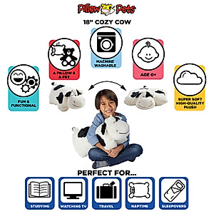 Pillow Pets Originals Cozy Cow 18" Stuffed Animal Plush Toy