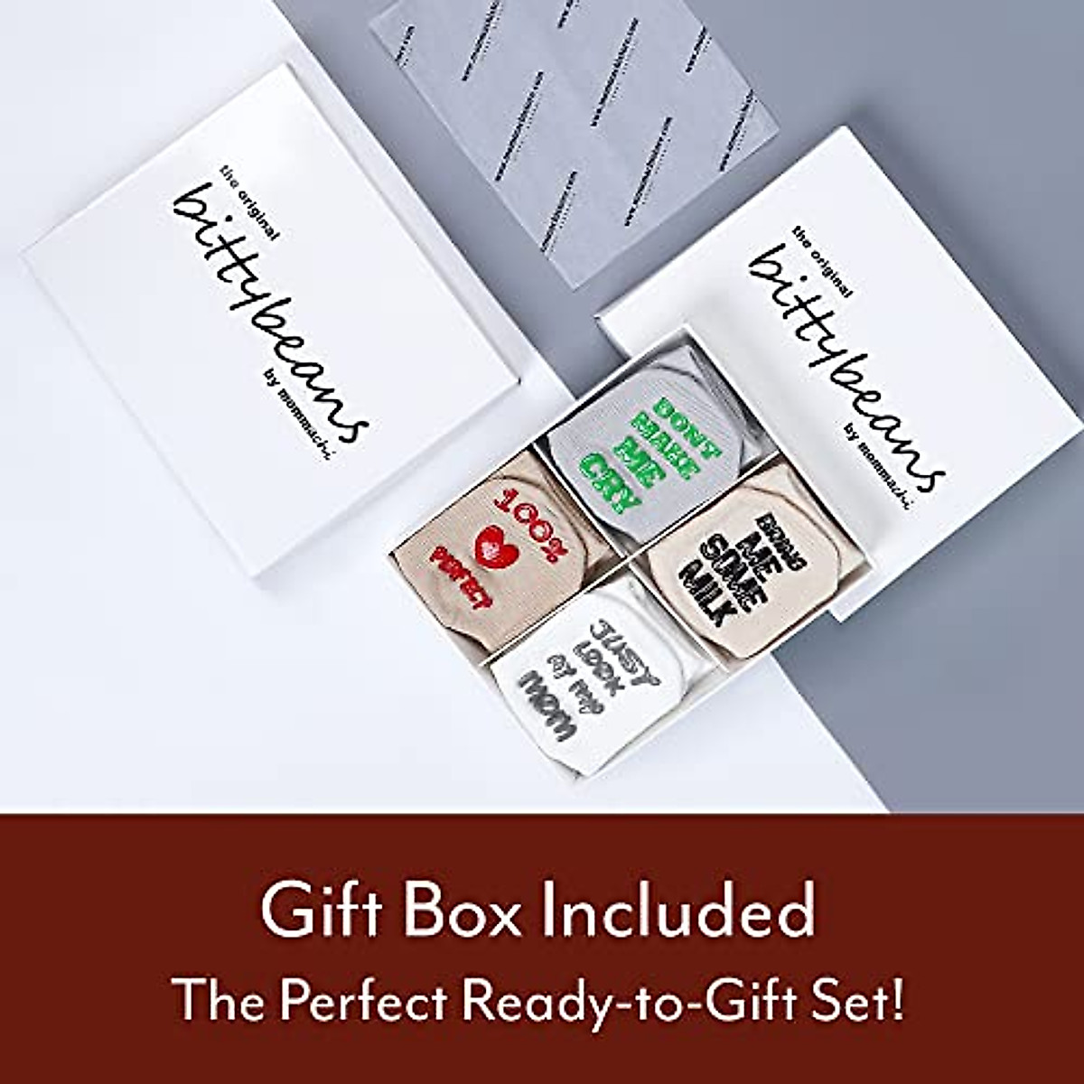 Baby Socks Gift Set - Unique Baby Shower Gifts - Non Slip Socks by Mommachi - Baby Boy Gifts Baby Girl Gifts (0-12 Months)