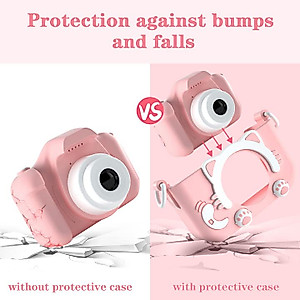 CIMELR Kids Camera Toys for 3 4 5 6 7 8 9 10 11 12 Years Old Boys/Girls, Kids Digital Camera for Toddler with Video, Birthday Festival for Kids, Selfie Camera for Kids, 32GB TF Card