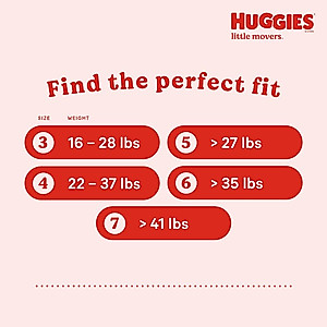 Baby Diapers Size 5 (27+ lbs), 19 Ct, Huggies Little Movers
