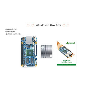 NanoPi Fire3-LTS Open Source S5P6818 1.4GHz DDR3 1GB RAM Single Board Computer Onboard Gigabit Ethernet USB 2.0 HDMI Debug 40pinGPIO Port for AI Development Support Android Debian UbuntuCore+Qt