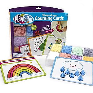 Educational Insights Playfoam Shape & Learn Counting Set, Flash Card Set, Fidget, Sensory Toys, Preschool Kindergarten Classroom Essentials, Ages 3+