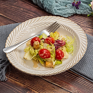 LOUVI 12-Pack Dessert Forks Set, Top Food Grade Stainless Steel Silverware Forks,Mirror Finish & Dishwasher Safe,Use for Home,Kitchen or Restaurant (Silver 6.7 Inches)