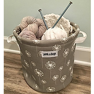 Toy Storage Organizer Canvas Bin, PEEK-A-BAGS Kid's Toy Storage - Books, Blocks, Baby Toys, Legos, Small Stuffed Animals. Organize Nursery, Bedroom, Playroom, Living Room, & Closets.