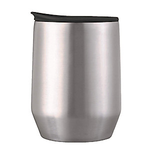 HARIO MIOLOVE OSM-270-B Stainless Steel Mug, Odd Strainer Model, Black, Practical Capacity: 9.1 fl oz (270 ml)