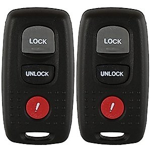 Discount Keyless Remote Entry Replacement Car Key Fob Alarm Clicker Control For Mazda 3 6 KPU41846 (2 Pack)