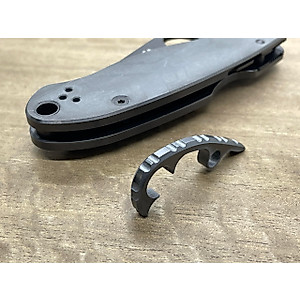 MetonBoss Polished Zirconium Gear BACKSPACER for Spyderco PARA 3
