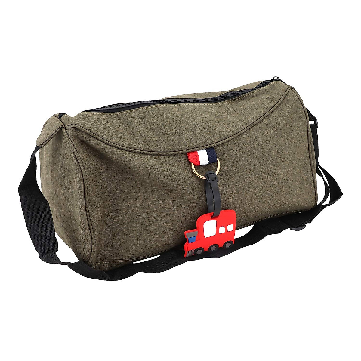 Red Train Luggage Tag School Bag ID holder for Kids Travel