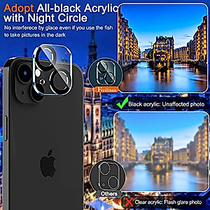 Ferilinso for iPhone 14 iPhone 14 Plus Camera Lens Protector for iPhone 13 13 Mini Camera Lens Protector Accessories CAmerA Cover 9H GlaSs Unbreakable PRotection Case