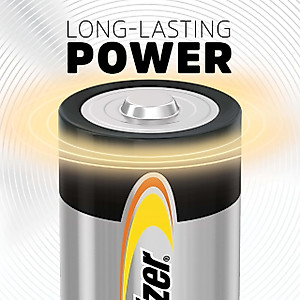 Energizer Alkaline Power D Batteries 12 Count (Pack of 1), Long-Lasting Alkaline Size D Batteries