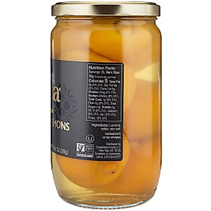 Mina Preserved Lemons, Authentic Moroccan Gourmet Preserved Beldi Lemons, 25.4 Ounce