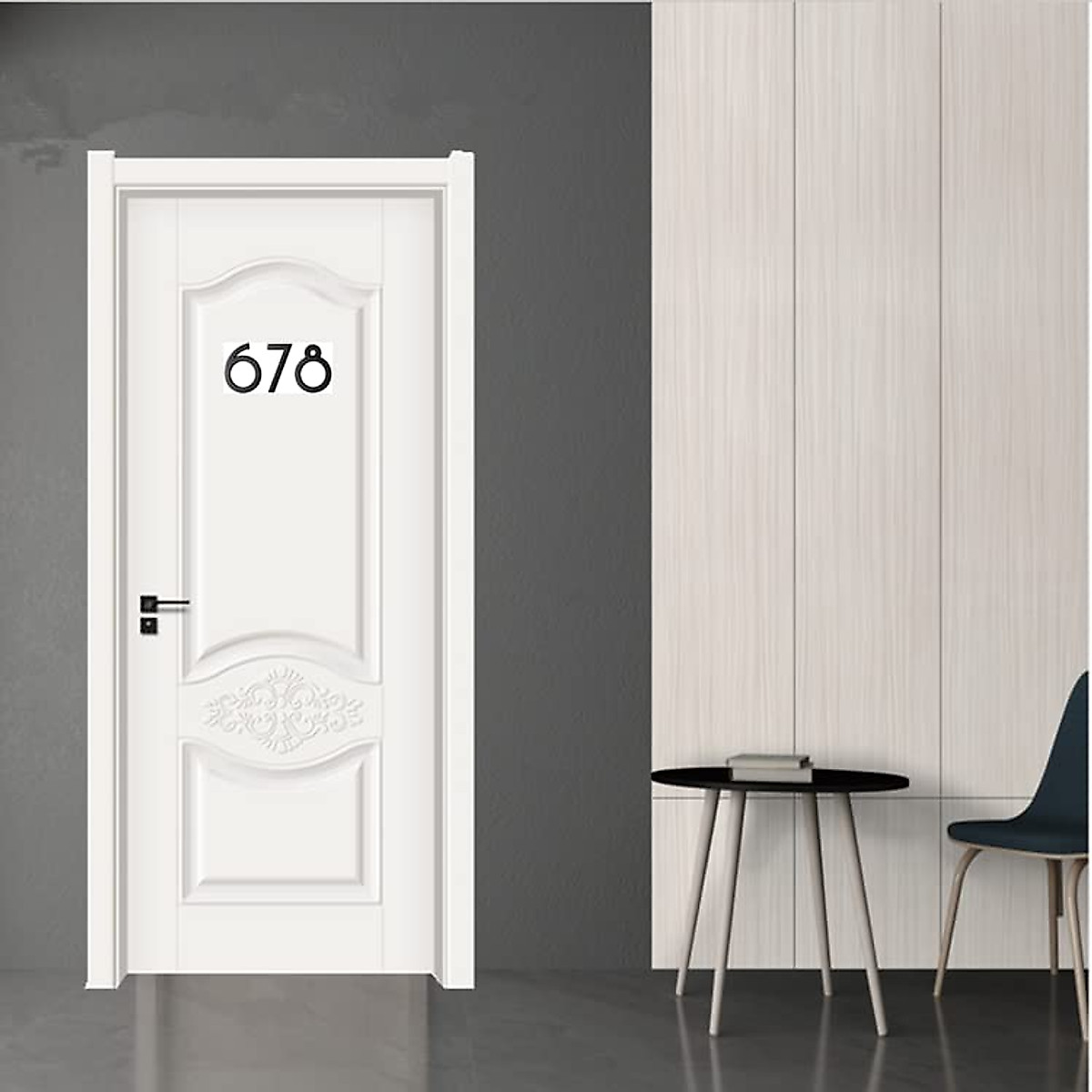 HopeWan Self Adhesive Mailbox Numbers, 2.8 Inch Door Address Sign Number Stickers for Aprtment Office Room Home Decor Project.